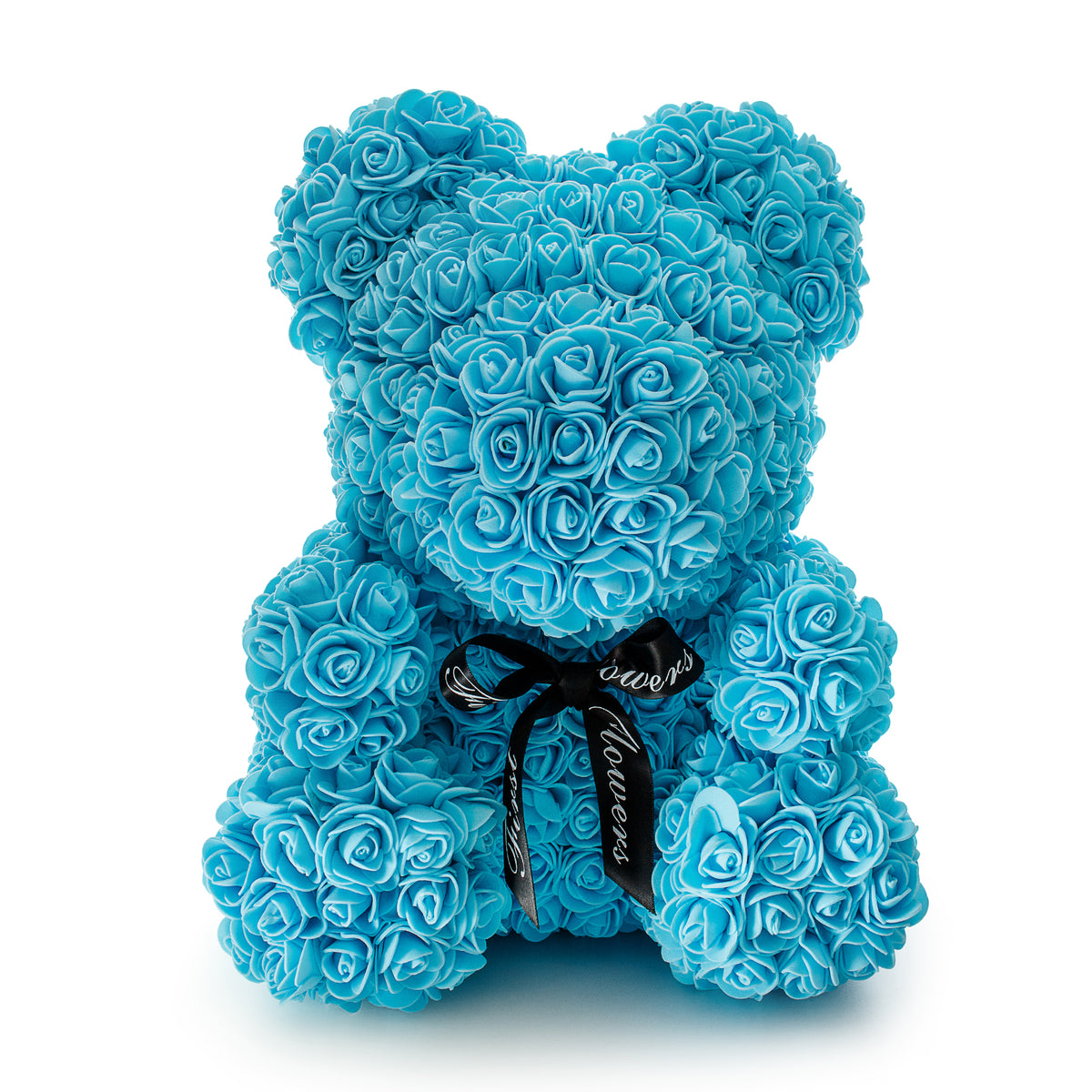 Large Blue Luxury Handmade Rose Teddy Bear – Flowers First