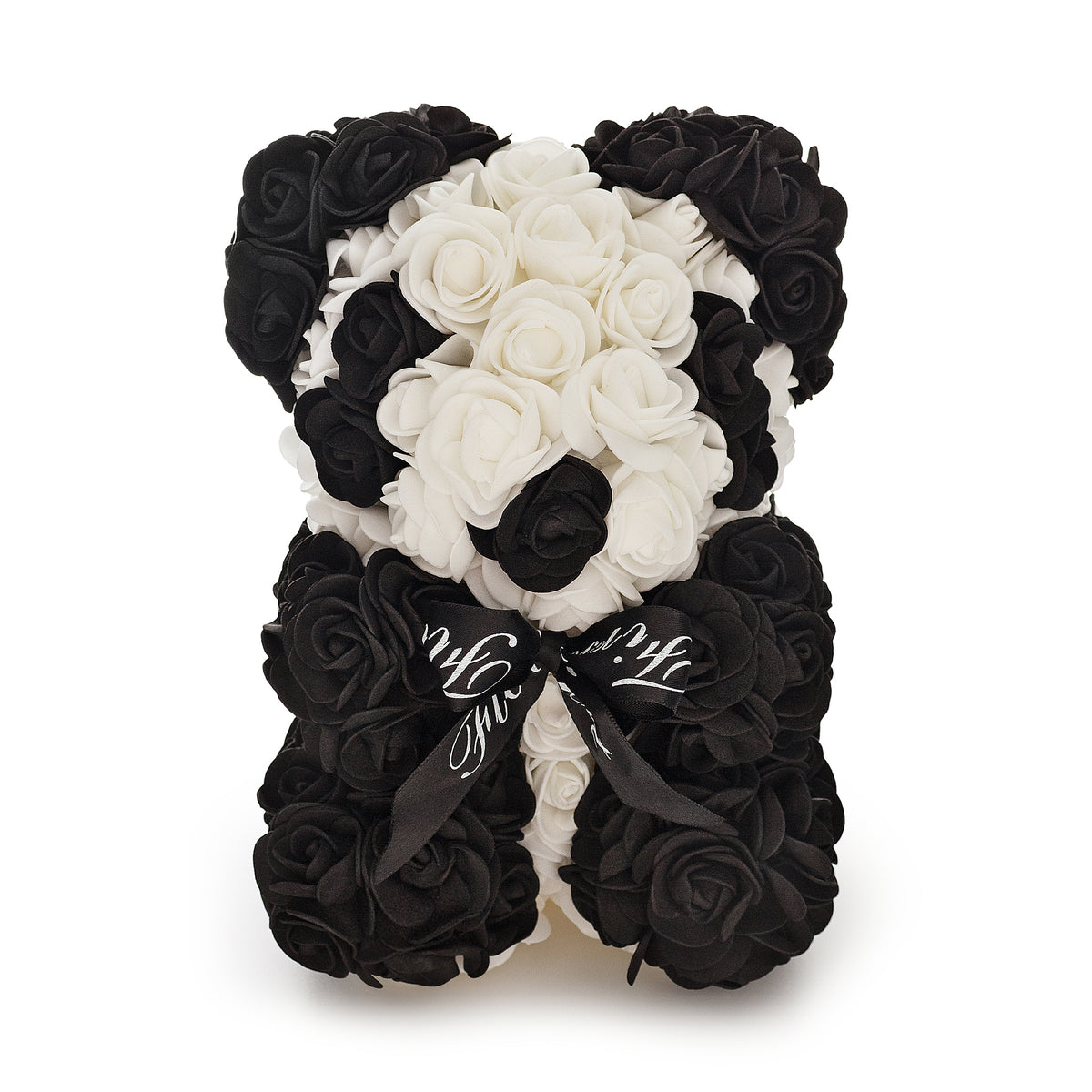 Medium Luxury Handmade Rose Panda Bear – Flowers First