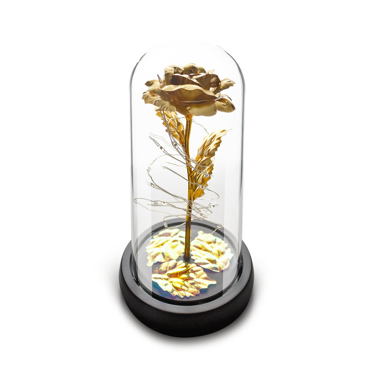 Golden Rose & LED – Flowers First